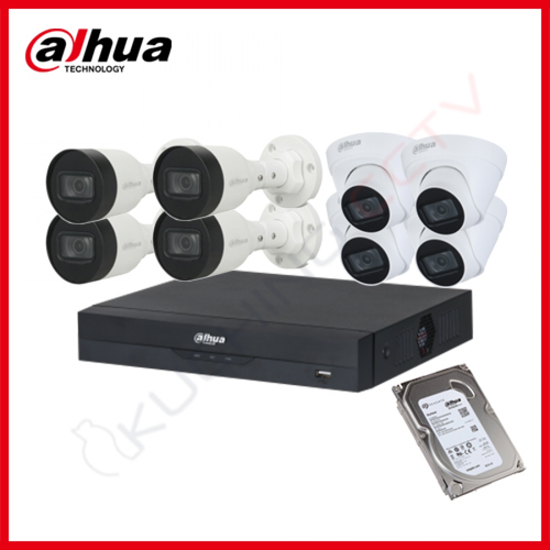 DAHUA 8-ch 1080p 2MP IP Network Camera Package | Dahua IP CCTV Kuching ...